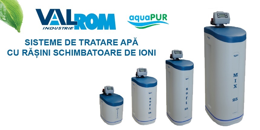 Dedurizator apa Valrom AquaPur Soft 10 CAB, 0.8 mc/h, BY-PASS (Alb ...