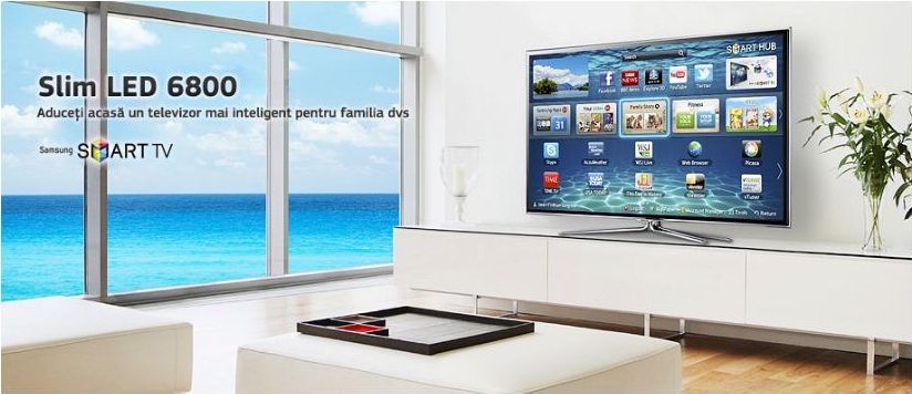 Televizor LED Samsung 55" UE55ES6800, Full HD, 3D, Smart TV, Micro ...